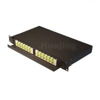 China 96 Cores Rack Mount Fiber Termination Box Drawer Type 19 Inch Dustproof for sale