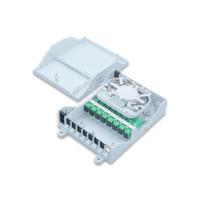 China Compact Fiber Optic FTTH Splitter Box 1:8 Wall Mounting With 1 Cable Inlet for sale