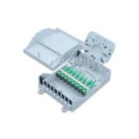 China Compact Fiber Optic FTTH Splitter Box 1:8 Wall Mounting With 1 Cable Inlet for sale