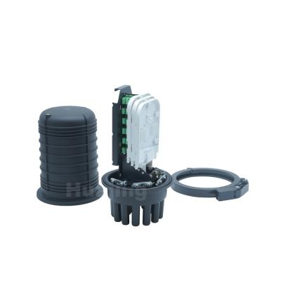 China Vertical Fiber Optic Splice Enclosure 72 Cores 11 Ports Heat Shrinkable Sealing for sale