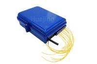China IP65 Outdoor 1:16 3 Cable Inlets Fiber Optic Splitting Box Wall Pole Mounting Weatherproof Protection for sale