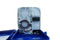 China IP65 Outdoor 1:16 3 Cable Inlets Fiber Optic Splitting Box Wall Pole Mounting Weatherproof Protection for sale