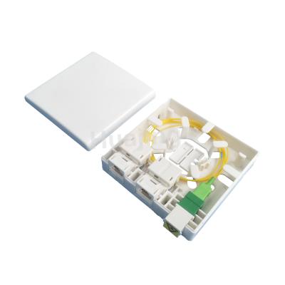 China Compact Optical Fiber FTTH Panel ABS Fire Retardant Material With Adapter for sale