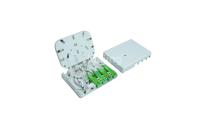 China 4 Cores FTTH Fiber Termination Box Supporting Unbroken Cable Access With 3 Cable Inlets for sale