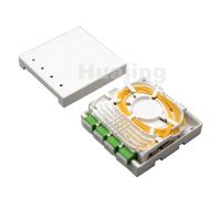 China ABS Optical Fiber FTTH Panel 80x80x28mm Size With 4 SC Adapter Interfaces for sale