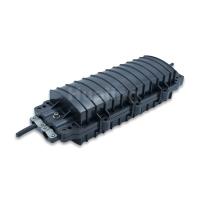 China Splicing Flexible In Line Fiber Optic Closure 4 Ports 168 Cores Silicon Rubber Sealing for sale