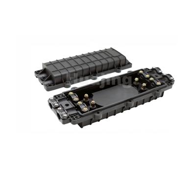 China Compact 4 Ports 144 Cores Flexible In Line Optical Fiber Splice Closure Cable Connection IP68 for sale