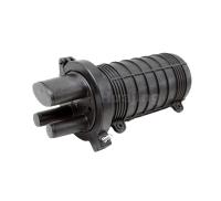 China Compact Vertical Fiber Optic Closure with 3 cable ports and 48 Core Capacity and Heat Shrinkable Sealing for sale