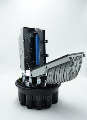 China 9 Ports Vertical Fiber Optic Closure Heat Shrinkable Sealing IP68 Protection for sale
