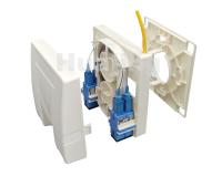 China Compact FTTH Optical Fiber Panel With 4 SC Adapter Interfaces for sale