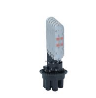 China 5 Ports Vertical Fiber Optic Closure Supporting 144 Cores Capacity With Mechanical Sealing for sale