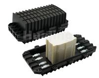 China 8 Cable Ports Horizontal Fiber Optic Closure With Max 432 Cores Capacity Featuring Stainless Steel Components For Optical Cable Joint Protection for sale