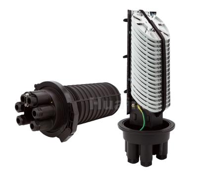 China 5 Ports Vertical Fiber Optic Splice Closure With 432 Cores Capacity Featuring Mechanical Sealing for sale