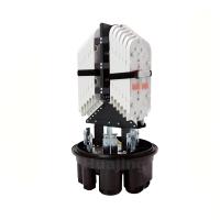 China Vertical Fiber Optic Closure Featuring 9 Cable In Out Ports And 24 Single Core Tray Capacity With Mechanical Seal for sale