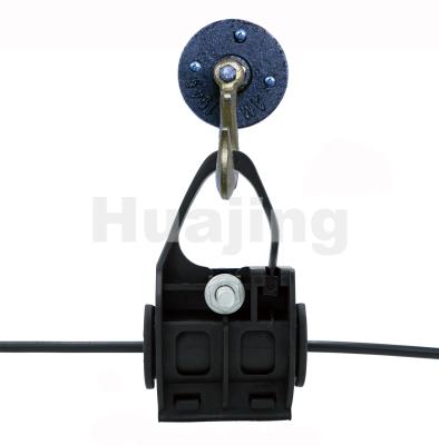 China Reinforced Plastic Optic Cable Clamp with Multiple Rubber Sheaths for Easy Installation and Safe Clamping of Round Optical Cables for sale