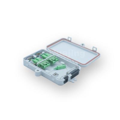 China Fiber Networks FTTH Terminal Box 8 Core With 2 Duplex SC Adapters for indoor using for sale