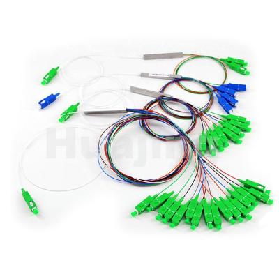 China Steel Tube Type  PLC Splitter 1:4, 1:8, 1:16 fiber for sale