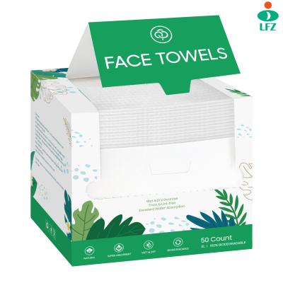 China Skin Care Ultra Soft Disposable Face Towel Thicken 100% USDA Biobased for sale