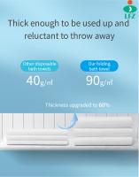 China Disposable Big Size Travel Bath Towel White for Hotel Bathroom for sale