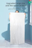 China Disposable Big Size Travel Bath Towel White for Hotel Bathroom for sale