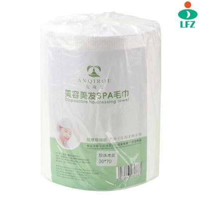 China Nonwoven Beauty Super Absorbent Disposable Hair Dry Towels Hairdressing Salon use for sale