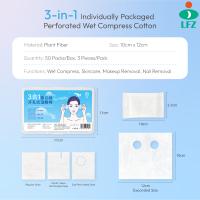 China Absorbent Stretchable Cotton Makeup Pads Toner Application and Wet Compress Use for sale
