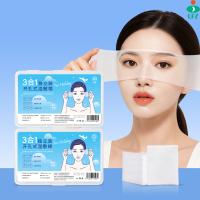 China Absorbent Stretchable Cotton Makeup Pads Toner Application and Wet Compress Use for sale