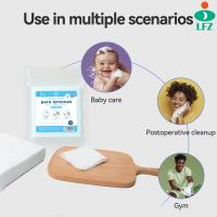 China Disposable Dry Soap Sponge Soaked with Bathing Soap Waterless Bathing Rinse Free for sale