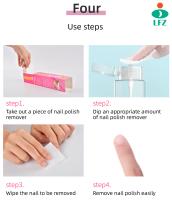 China Lint Free Nail Wipes Nail Art Gel Polish Remover Cotton Pads for sale