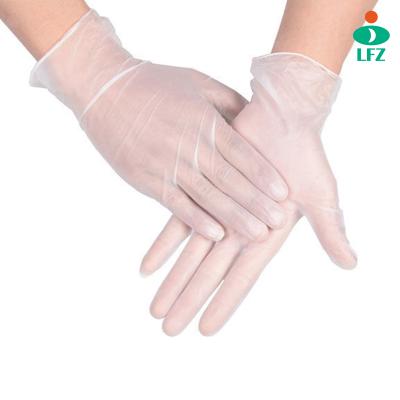 China Clear Soft Vinyl Exam Gloves Latex-Free Disposable Cleaning Gloves Food Safe for sale