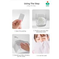 China Mini Tablets Disposable Portable Face Towel Cotton Coin Tissue for Travel Camping for sale