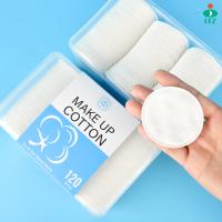 China Cotton Pad Soft Lint Free Facial Rounds with Durable Pressed Seam Design Ideal for Makeup Removal and Gentle Facial Care for sale