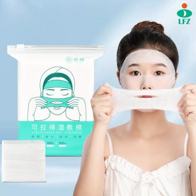 China Toner Pad Thin Cotton Pads Stretchable Cotton Wipes for Face Makeup Remover Cotton Pad for Wet Application and Skin Care for sale