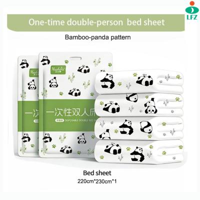 China Disposable Bedding Set Travel Bed Sheet Cover Suitable for Hotel Spa Business Trip Lightweight Comfortable and Hygienic for sale