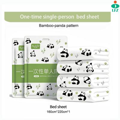 China Disposable Bedding Set Travel Bed Sheet Cover Suitable for Hotel Spa Business Trip Lightweight Comfortable and Hygienic for sale