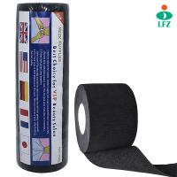China Black Disposable Neck Paper Barber Neck Strips 5 Rolls 500 Strips Stretchy Paper Neck Band Designed for Salon Haircut Styling for sale