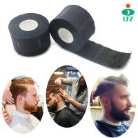 China Black Disposable Neck Paper Barber Neck Strips 5 Rolls 500 Strips Stretchy Paper Neck Band Designed for Salon Haircut Styling for sale