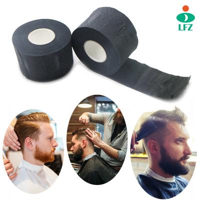 China Black Disposable Neck Paper Barber Neck Strips 5 Rolls 500 Strips Stretchy Paper Neck Band Designed for Salon Haircut Styling for sale