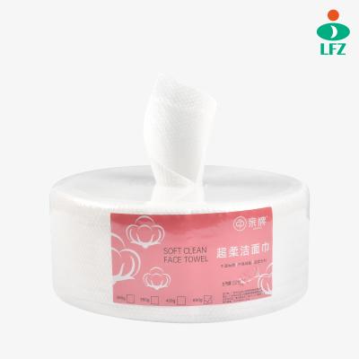 China Soft Terry Cloth Disposable Face Towels designed for natural makeup removal and daily facial comfort with 185 pieces included in each roll for sale