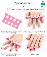 China Toe Separators for Pedicure Sponge Toe Separator for Nail Polish Party Nail Art Painting Toenails for sale