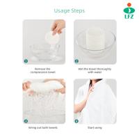 China Disposable Bath Towel Large Compressed Cotton Portable Thick Paper Towel Suitable Hiking Camping Beach Swimming Traveling for sale