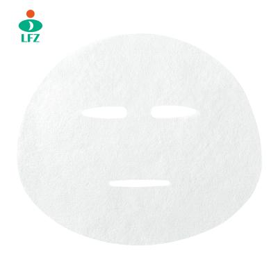 China Stripe Lyocell DIY White Color Natural Spa Skin Care Skin Fiber Paper Pre-cut Facial Paper Sheet Facial Mask for sale