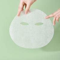 China Stripe Lyocell DIY White Color Natural Spa Skin Care Skin Fiber Paper Pre-cut Facial Paper Sheet Facial Mask for sale