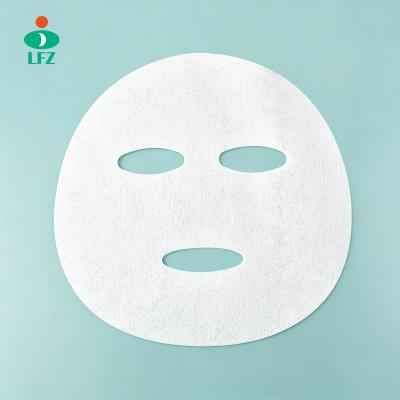China Stripe Lyocell Nonwoven Breathable Light and Thin Facial Maskcloth Soft Moisturizing Skin Care Mask Sheet Home Use for sale