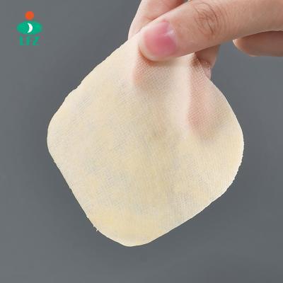 China Factory Biodegradable Direct Sale Yellow Milky Gauze Unique Facial Toner Pads Double-Sided Mesh Cleansing Toner Pads for sale