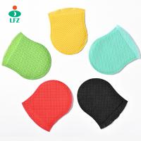 China Custom Disposable Double Sided Shower Bath Body Scrub Mitt With Logo Wearable Magic Scrubber Gloves for Travel for sale