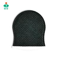 China Custom Disposable Exfoliating All Natural Double Sided Shower Bath Body Scrub Mitt Wearable Scrubber Gloves Spunbonded Fabric for sale