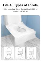 China Toilet Seat Cover Disposable Flushable Extended Size Travel Individually Wrapped Pocket Size, for Public Restrooms at the Office for sale
