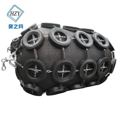 China ISO 17357 Marine Inflatable Rubber Fender 2.5x4m Pneumatic Yokohama Dock Bumper for sale