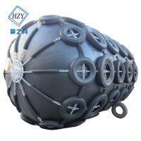 China 4.5x9m Marine Inflatable Fender Black Rubber Boat Bumper Yokohama Type for Ships Shipyards for sale